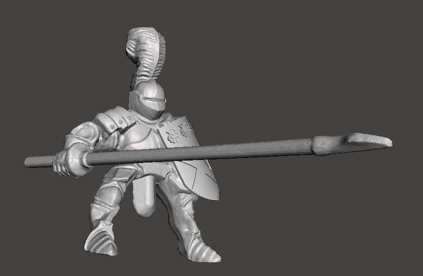🛡️ Imperial Army, knight with lowered lance, Tailboys shield・Free 3D ...