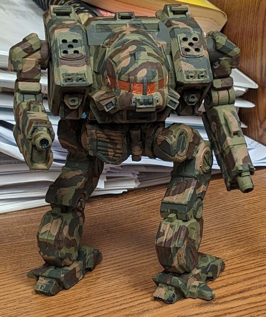 3D print Articulated MWO Linebacker Mech・Cults