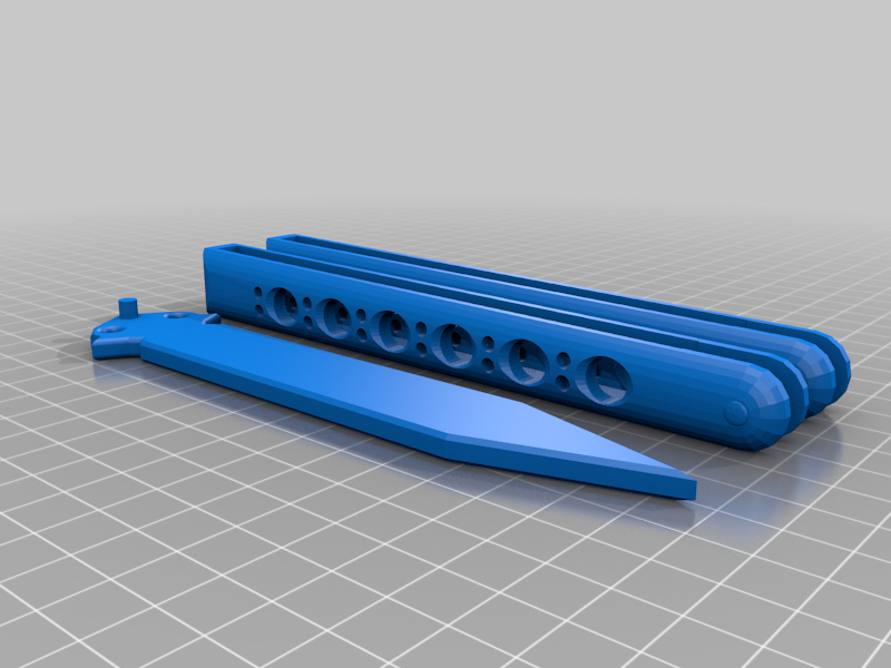 Free 3D file Snap-in Balisong w/ Tang Pin and Separated 🧷 ・Object to ...