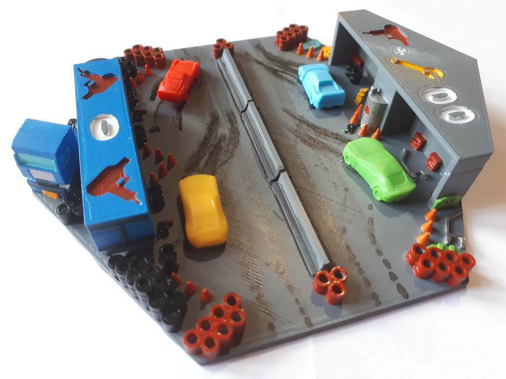 Free 3D file Rallyman GT pit Lane 🧸 ・3D print model to download・Cults