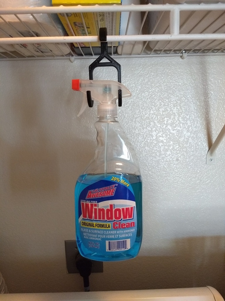Free 3D file Spray Bottle Hanging Hook 🍾 ・3D print design to download・Cults