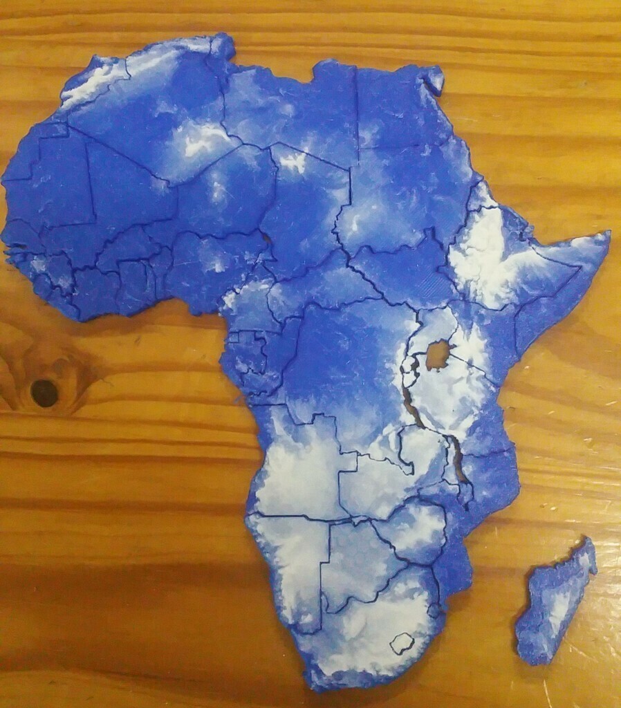 Free 3D file Africa country puzzle 🧩 ・3D print design to download・Cults