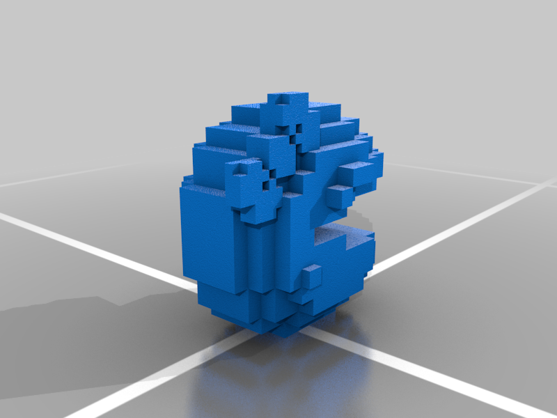 Archivo 3D gratis Ms Pacman con Ghost azul 👻 ・Modelo imprimible en 3D ...