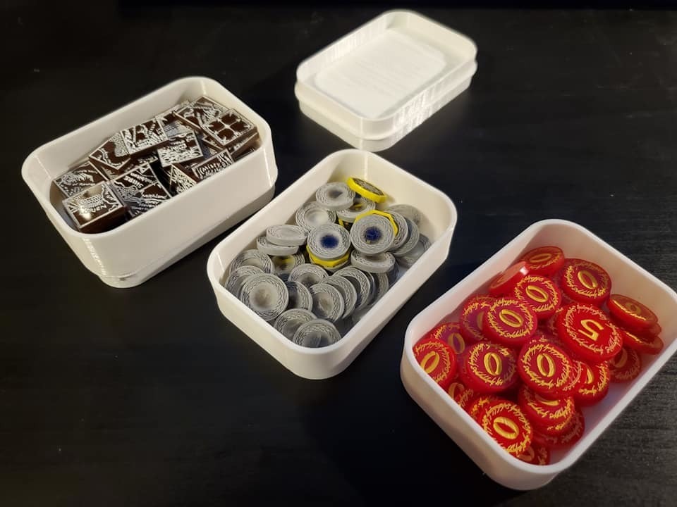 🪢 Stacking Token Trays (TPU Filament)・Free 3D File for ・Cults