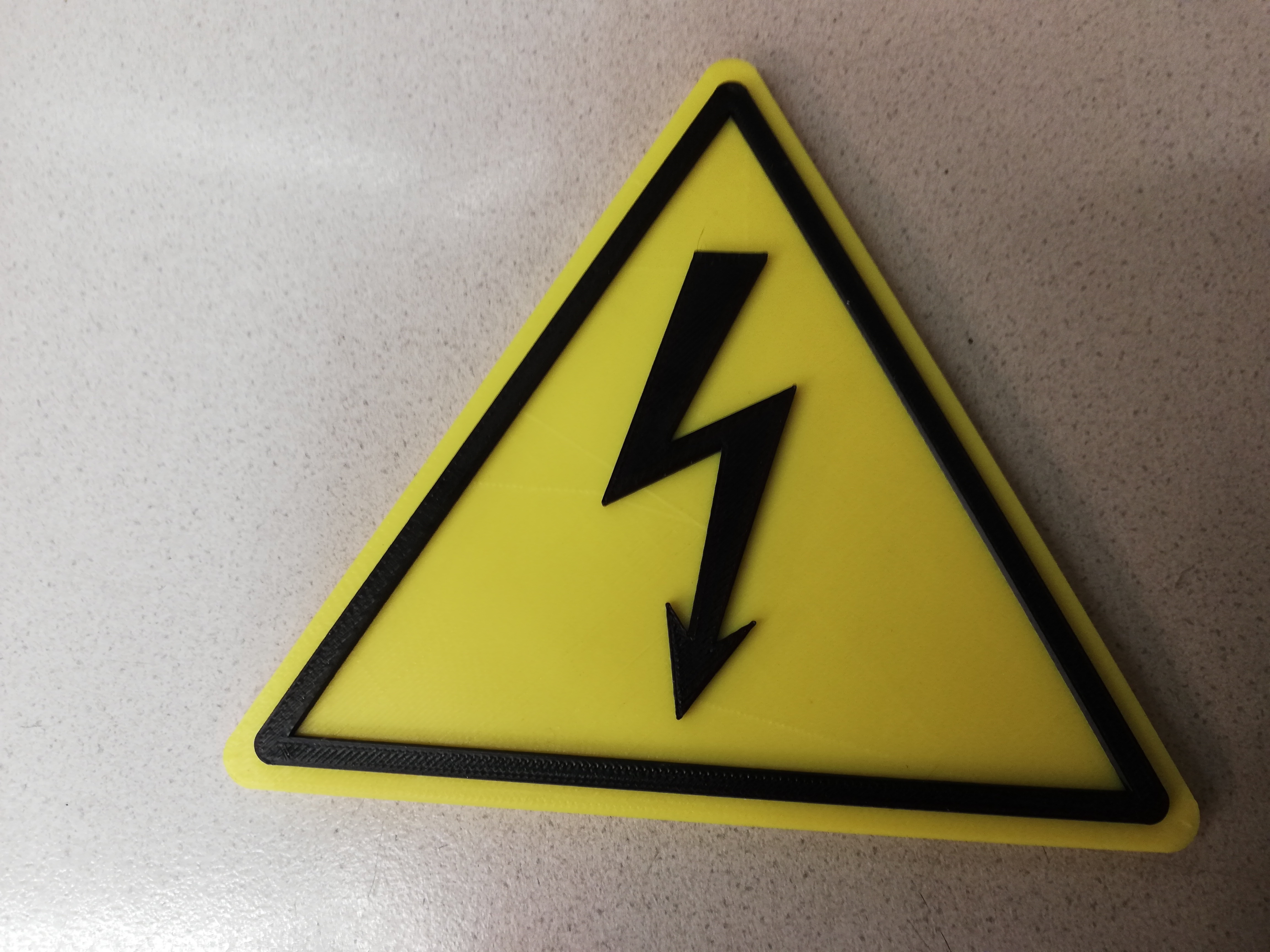 Free 3D file Warning sign Electrical voltage ⚠️ ・3D printable model to ...