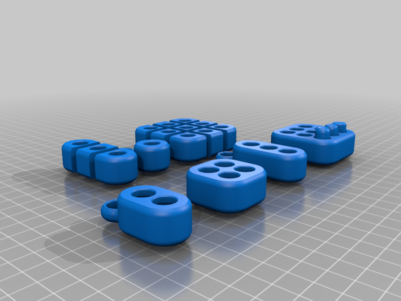 Free 3D file Keychain Pop Fidget (Multi-material design) 🗝️・3D printer ...