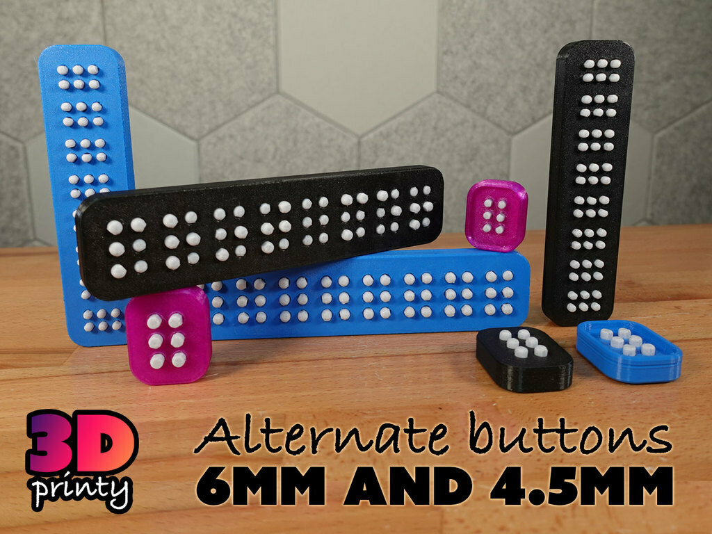 🎒 Braille Training Cell - 6MM・Free 3D File for ・Cults