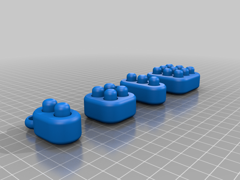 Free 3D file Keychain Pop Fidget (Multi-material design) 🗝️・3D printer ...