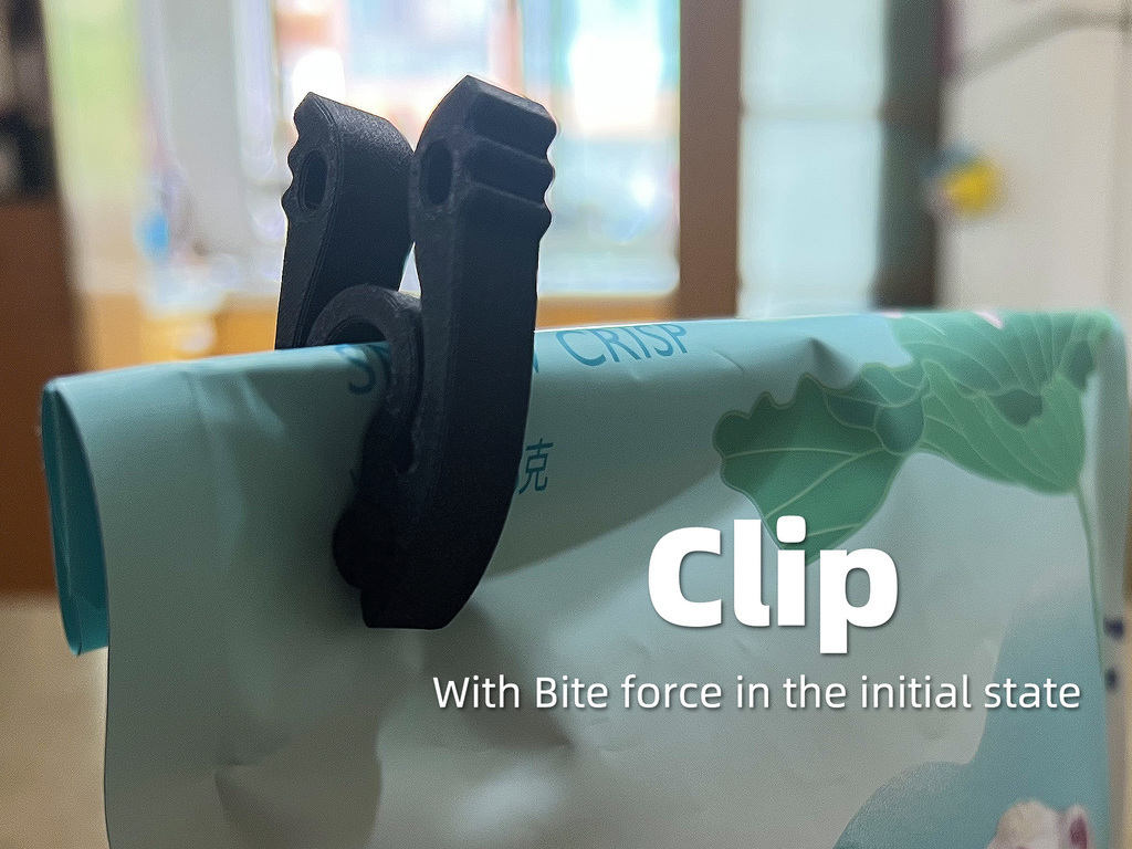 Free 3D file Clip - with bite force in the initial state ⚙️ ・3D printer ...