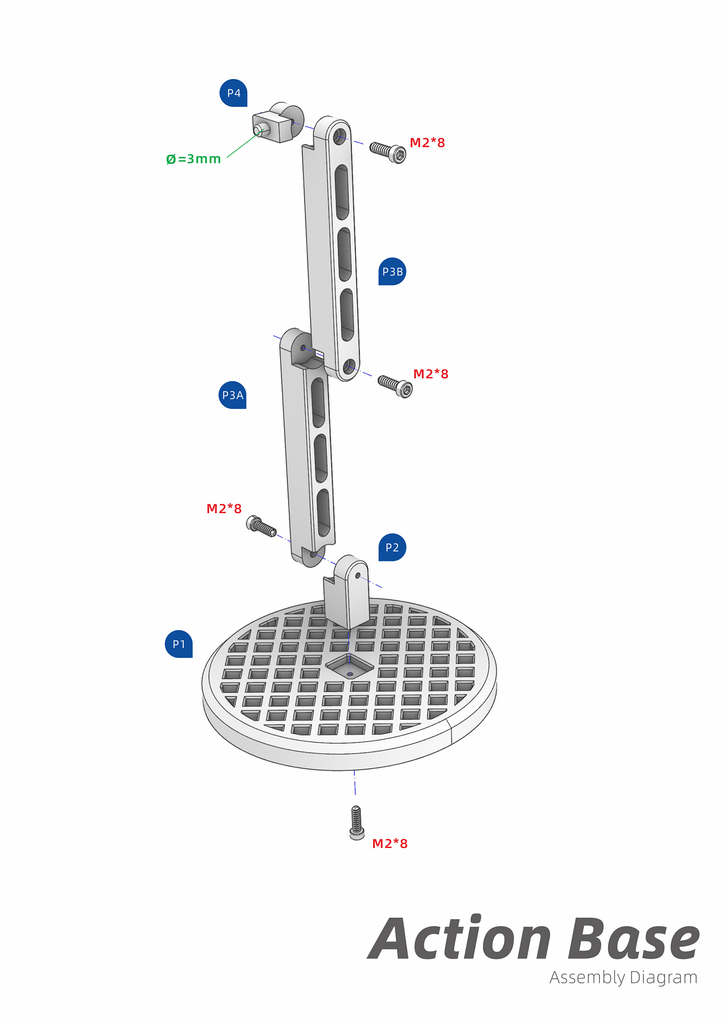 🏗 Action Base・Free 3D File for ・Cults