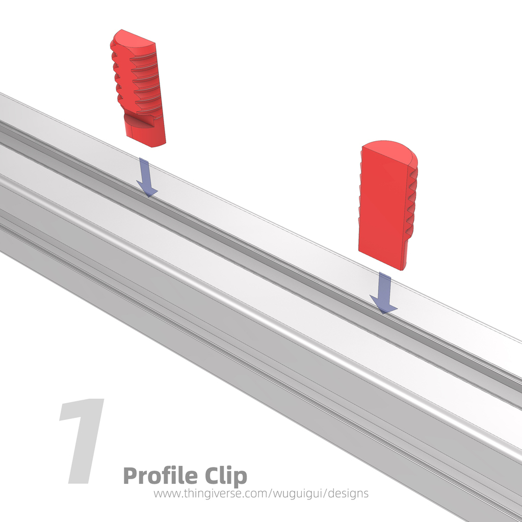 Free 3D file Profile Clip 📦 ・3D printable model to download・Cults