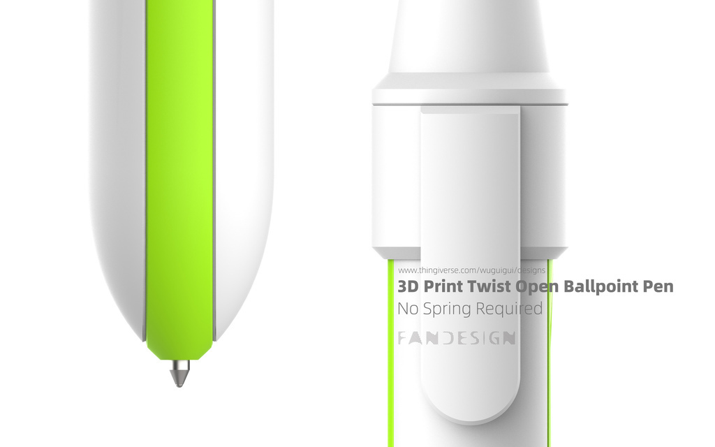 Free 3D file Ballpoint Pen - Twist Open Without Spring 🖊️ ・3D printable ...