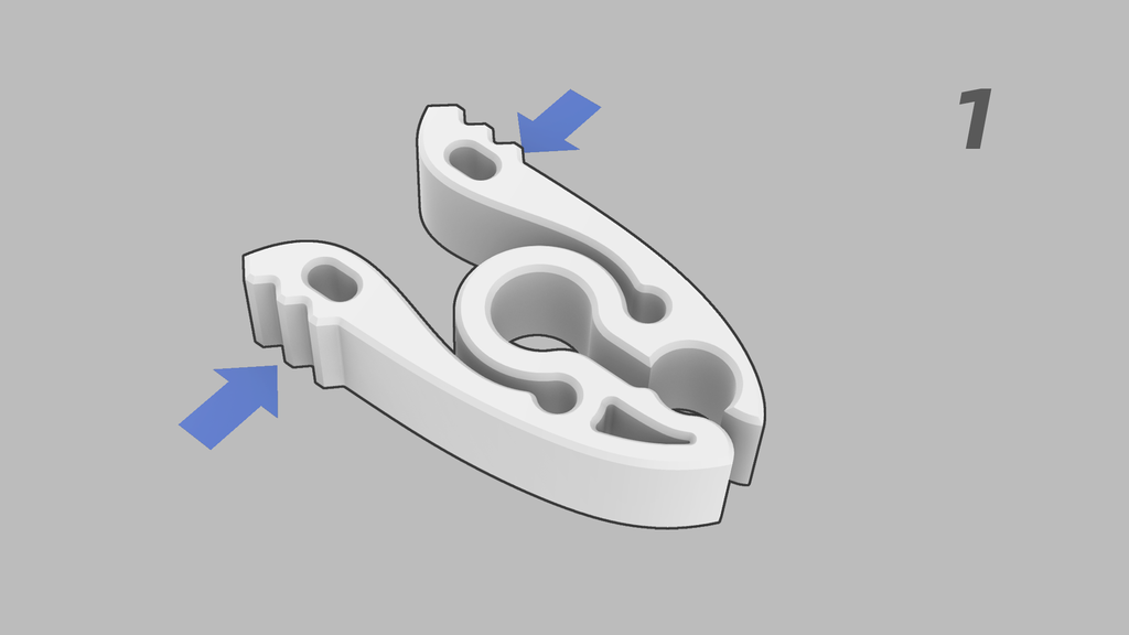 Free 3D file Clip - with bite force in the initial state ⚙️ ・3D printer ...