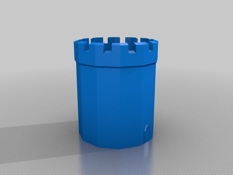 Free 3D file Stronghold - Tower round short 🎭 ・3D printable model to ...