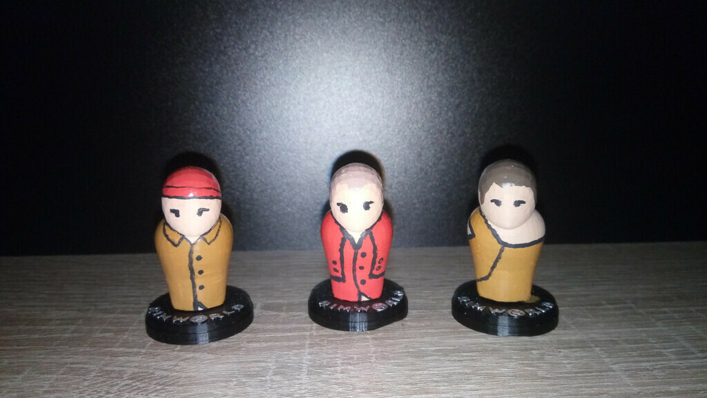 🎮 RimWorld Humans (colonists with stand)・Free 3D File for ・Cults