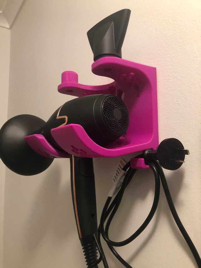 💇 Hair Dryer Holder・Free 3D File for ・Cults