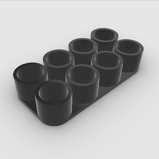 Free 3D file 18650 Battery Holder with Eight Holes 🔋 ・3D printable ...
