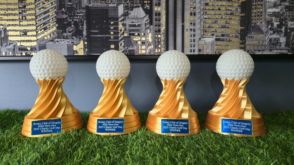 🏌️ Golf trophy・Fichier STL Gratuit pour Impression 3D・Cults