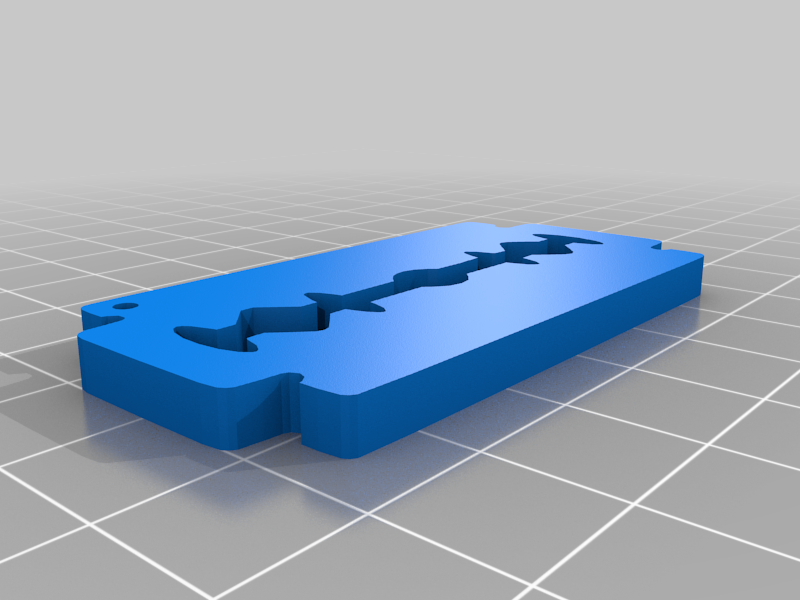 🪒 Razor Blade Keychain・Free 3D File for ・Cults