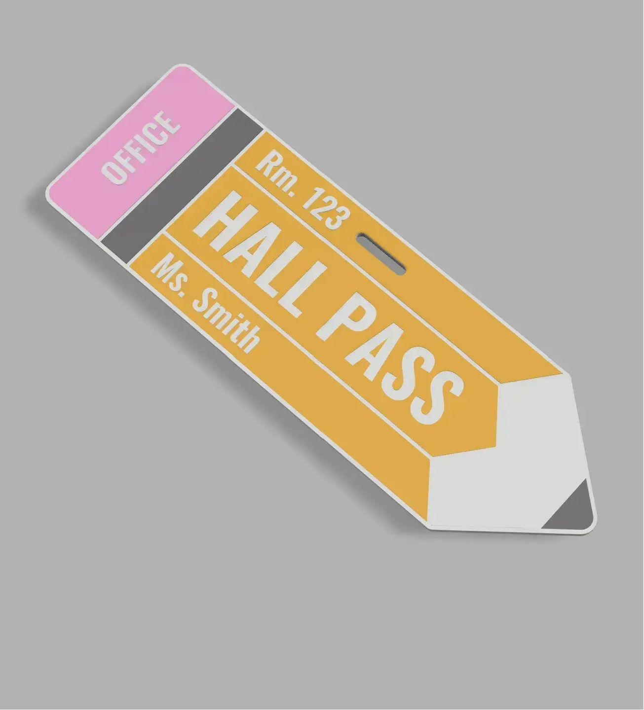 🔙 Hall Passes for Back to School | Multiple styles | "Pencil Holder ...