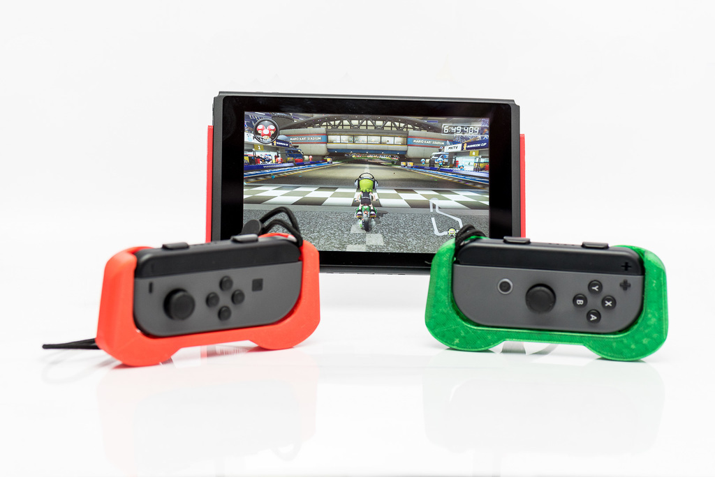Free 3D file Single Joy-Con Grip - With logos(Switch, Mario, Luigi) 🎮 ...