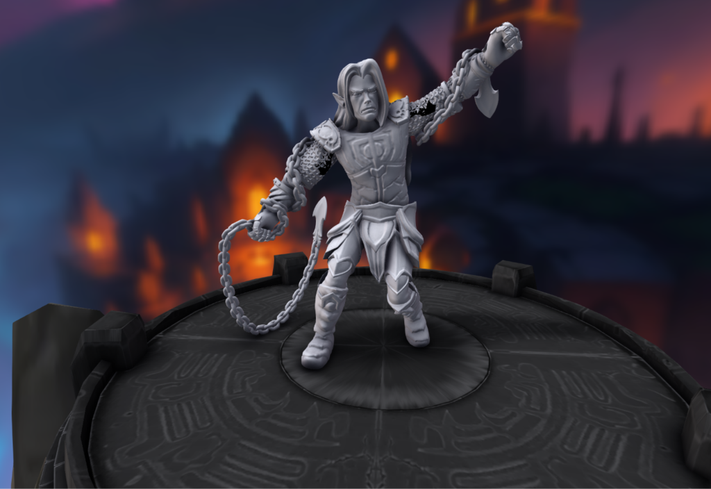 Free 3D file Heroscape: Dark Elf Chainfighter 🧝 ・3D printing idea to download・Cults