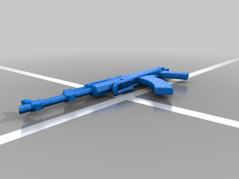 Free 3D file AK-47 Underfolder (Low Detail) 🔫 ・3D print design to ...