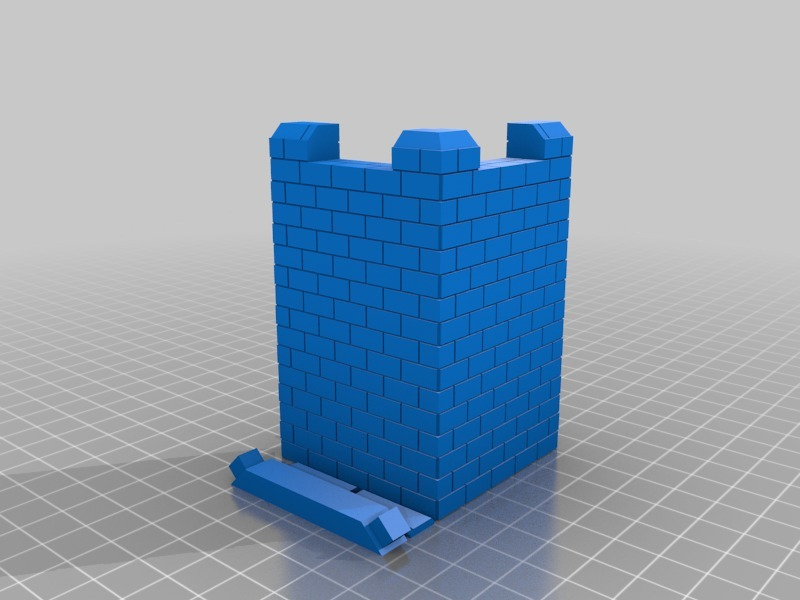 🏰 28mm modular castle walls・Free 3D File for ・Cults