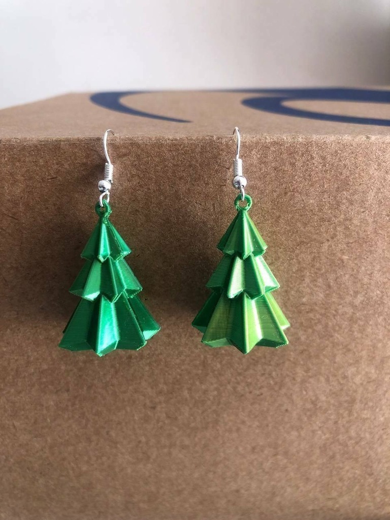 Free 3D file Earring ÁRBOL DE NAVIDAD christmas tree 💍・3D printable ...