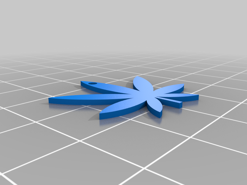 Free 3D file Earring weed leaf pendant pendientes and keychain ...