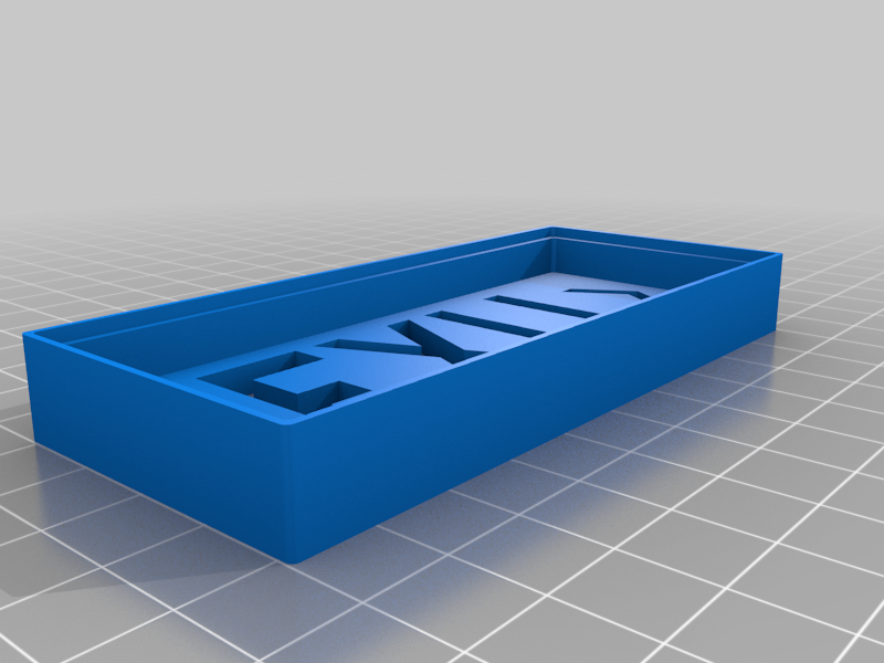 Free 3D file Exit Sign 🧹 ・3D printer model to download・Cults
