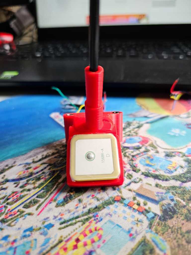 STL file fr7 combo: FR7 hglrc m80 pro gps + dji O3 flyfish long antenna ...