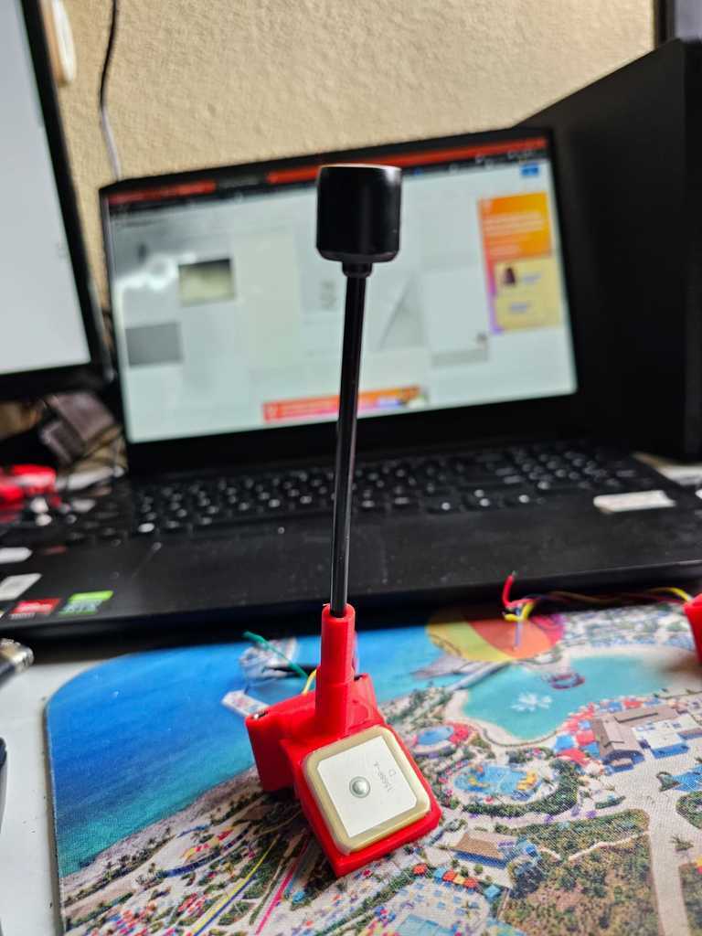 STL file fr7 combo: FR7 hglrc m80 pro gps + dji O3 flyfish long antenna ...