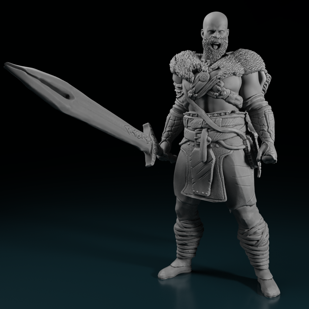 👹 Goliath Barbarian, Atilla・Free 3D File for ・Cults