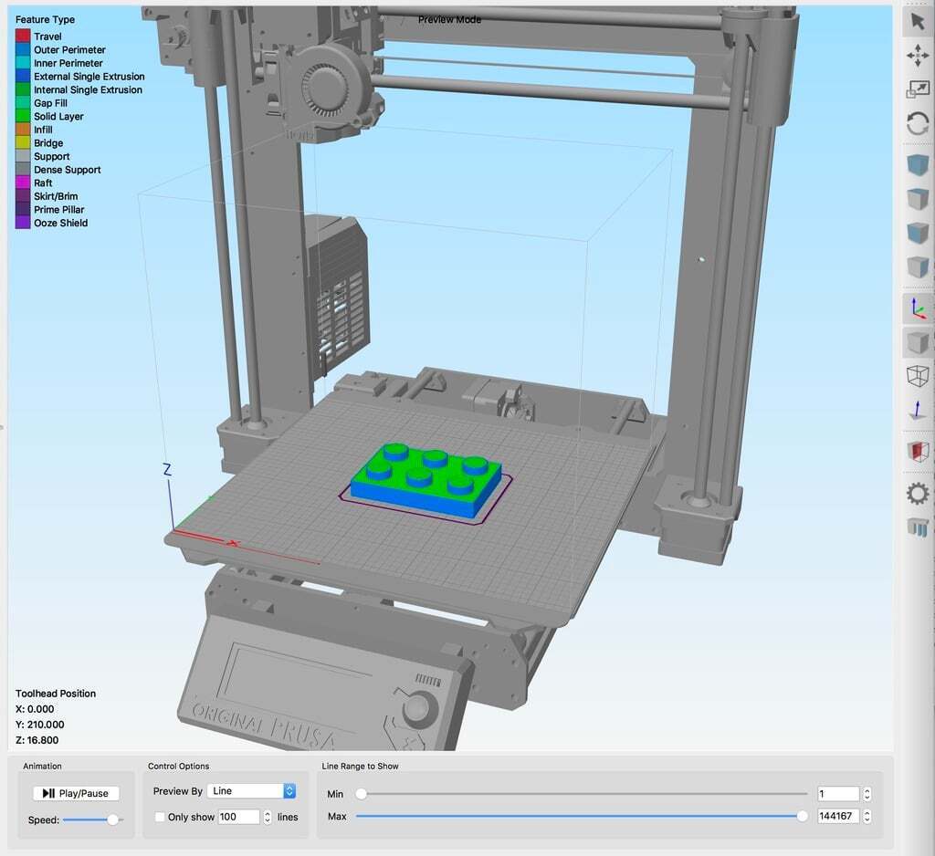 3D print Prusa MK3 STL for your slicer background model・Cults