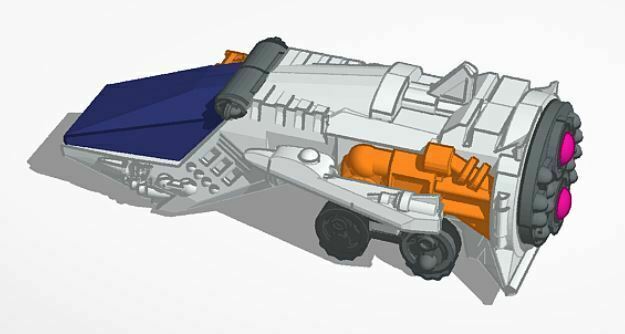 🚀 R7 R-Type Spaceship Model・Free 3D File for ・Cults