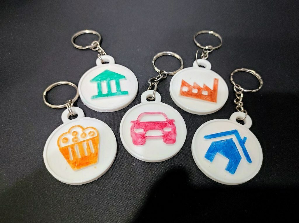 🗝️ Keychain・Free 3D File for ・Cults