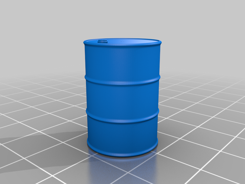Free 3D file Oil barrel scale 1:35 🛢️ ・3D printer model to download・Cults