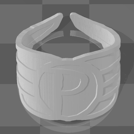 Free 3D file Flying P Racing Ring 💍・3D printing idea to download・Cults