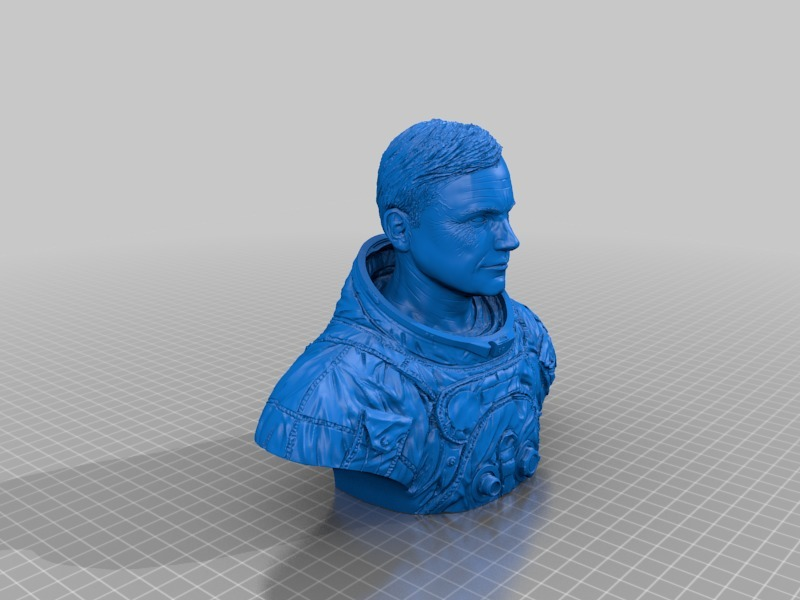 Free 3D file Neil Armstrong Bust 👤 ・3D print object to download・Cults