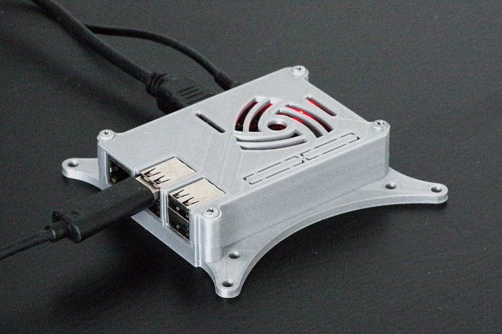 3D printable Raspberry Pi 3 (B/B+), Pi 2 B, and Pi 1 B+ case with VESA ...