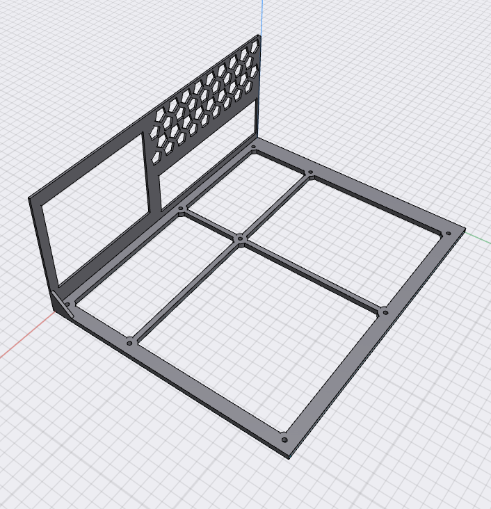 🛡️ Plain ATX board holder with IO shield and PCI-E lanes・ 3D File for ・Cults