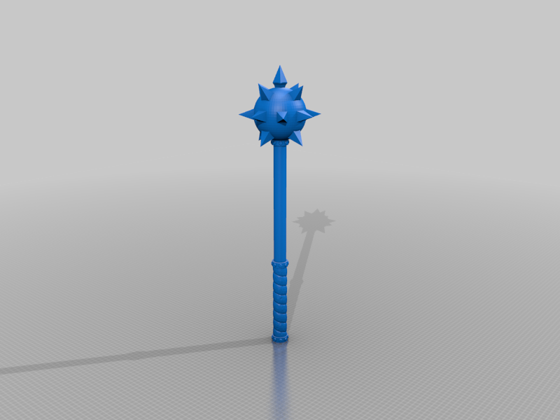 🔫 Full Size Mace as one piece・Free 3D File for ・Cults