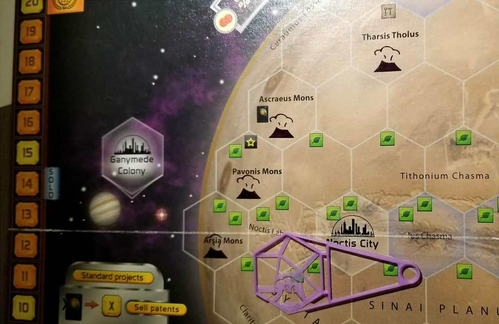 Free 3D file Terraforming Mars - Volcano / Lava Tubes Stencil 🌋 ・3D ...