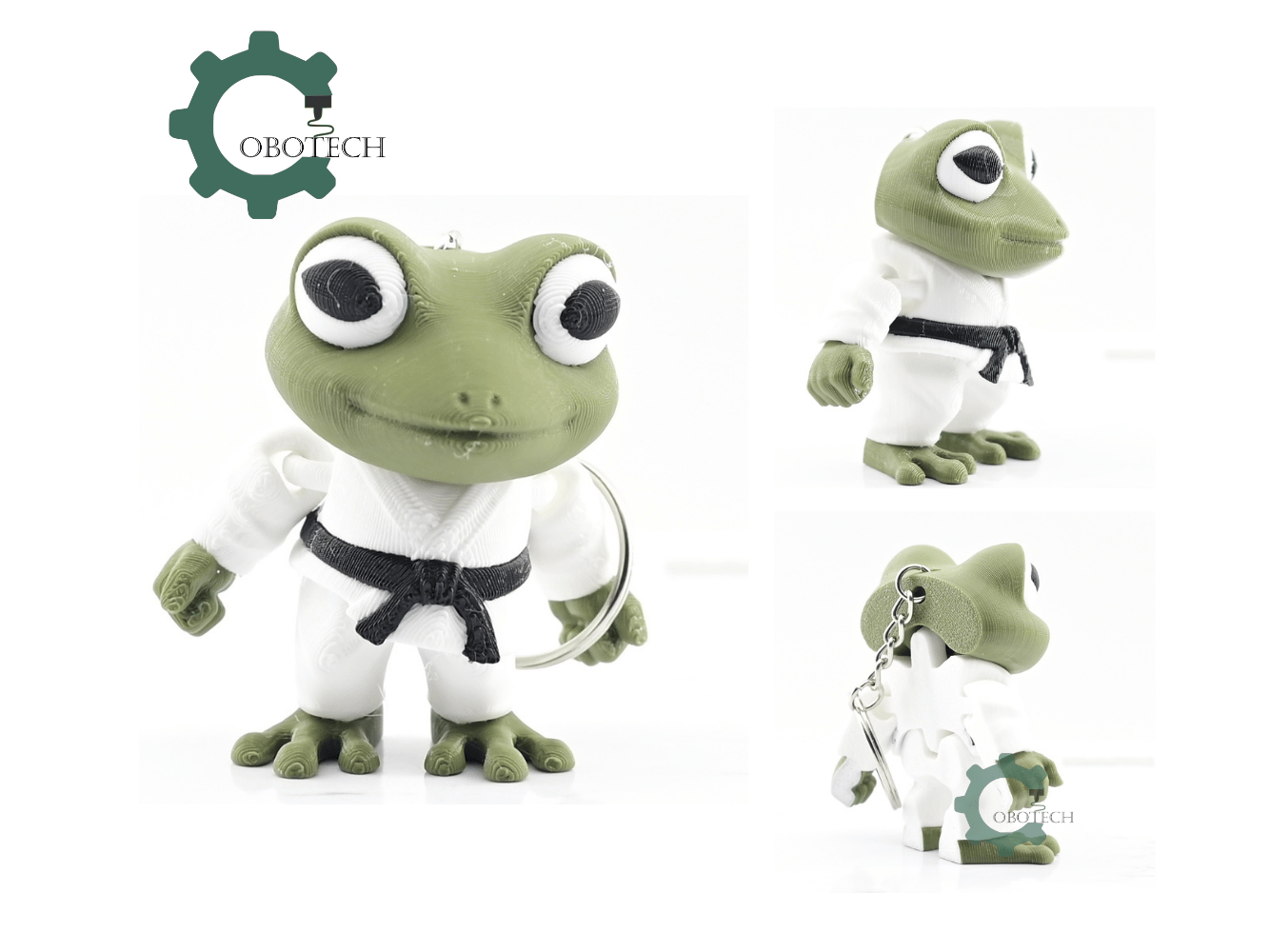 3D file Cobotech Articulated Frog In Judo Gi Keychain - Cute Backpack ...