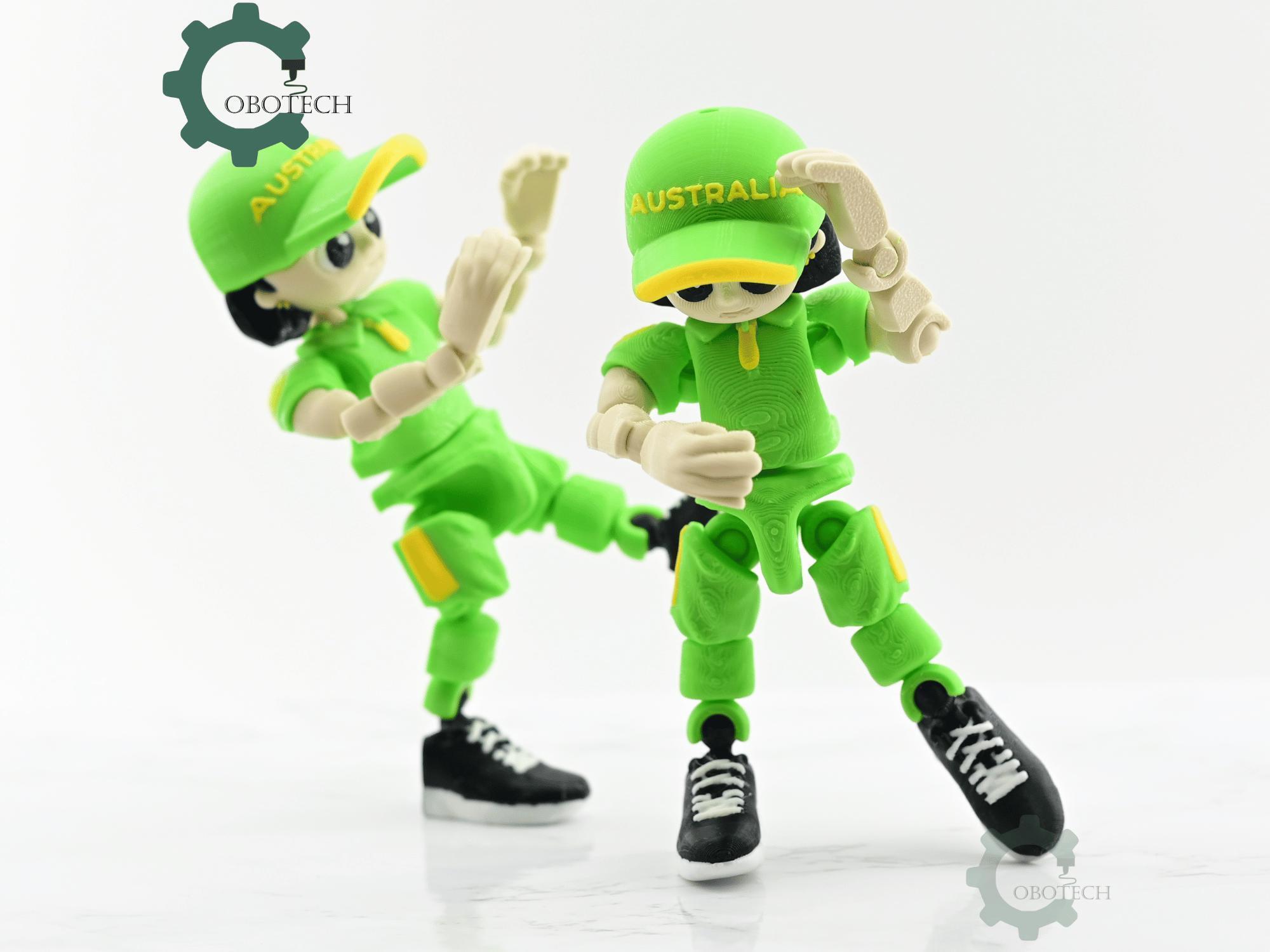 3D file Articulated Posable Australian Break Dancer 🇦🇺 ・3D printable ...