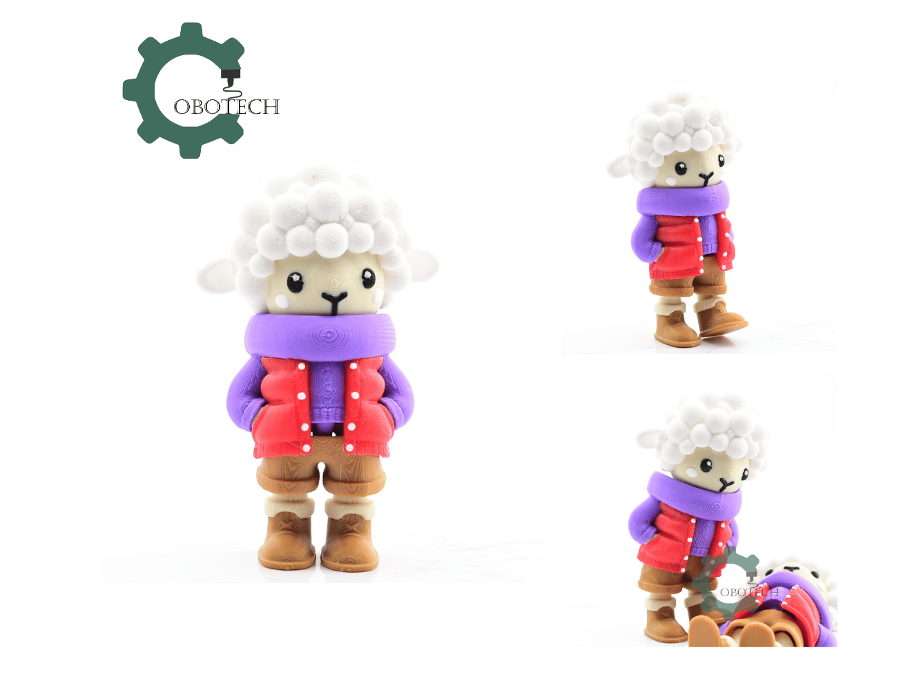 🐑 Cobotech Articulated Cozy Sheep In Urban Vibes Fashion・ 3D File for ...