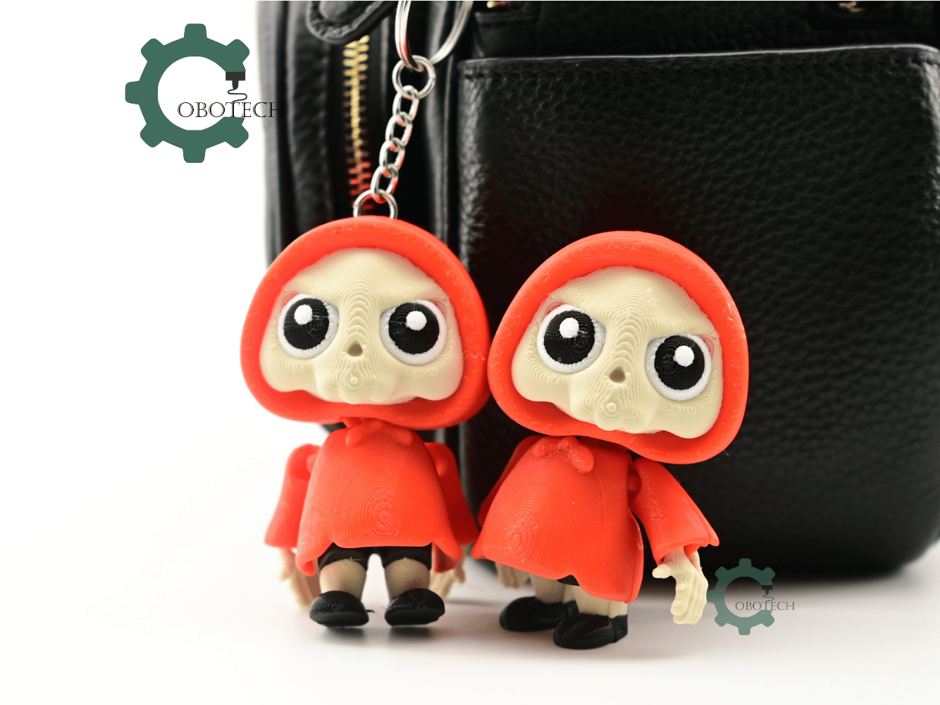 🎃 Cobotech Spooky Halloween Hoodie Skeleton Articulated Keychain - Cute ...