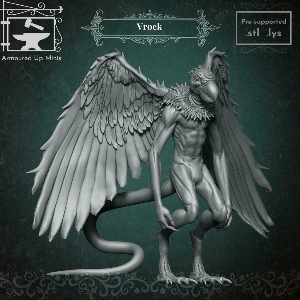 🎲 Vrock・Free 3D File for ・Cults