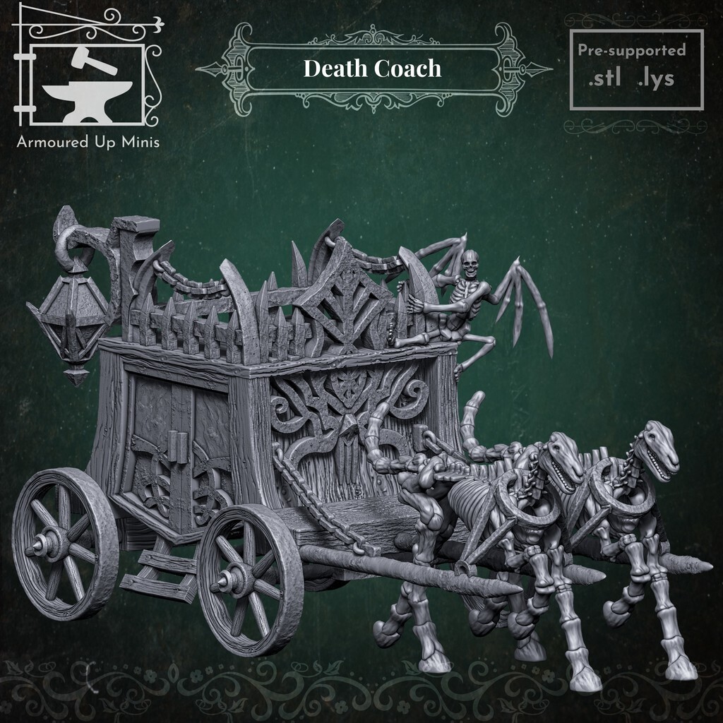 🎨 Death Coach・Free 3D File for ・Cults